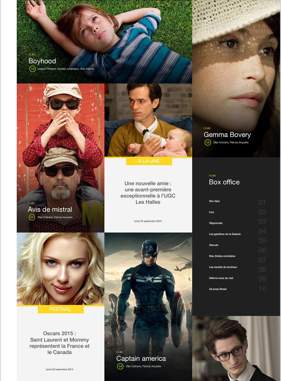 UI Design, Création d'interface, refonte du site Allocine.fr ...