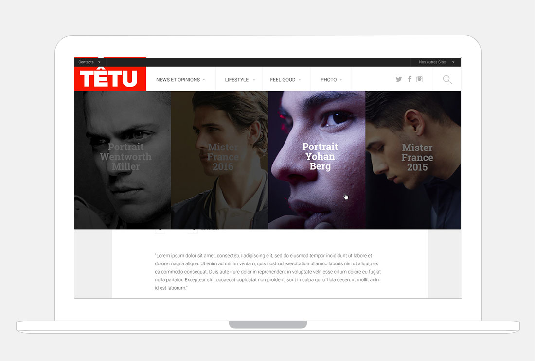 UX Designer, UI Designer pour la refonte du magazine Têtu ...